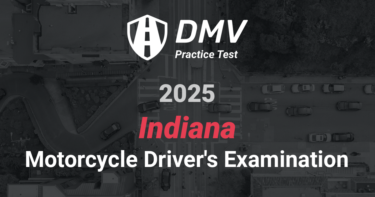 FREE Online Practice: DMV Motorcycle Test | Indiana 2025 #1