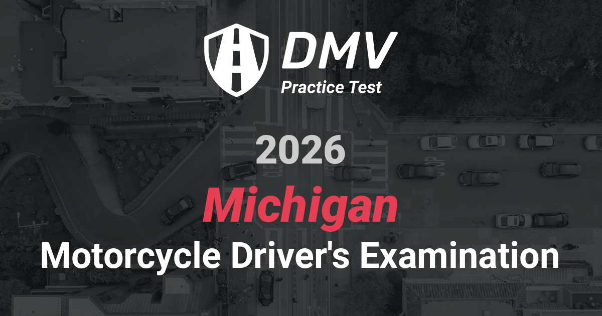 FREE Online Practice: DMV Motorcycle Test | Michigan 2026 #1
