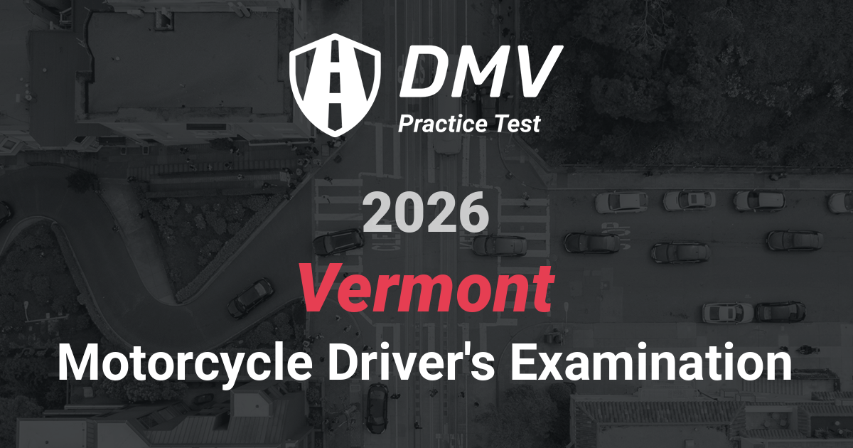 FREE Online Practice: DMV Motorcycle Test | Vermont 2025 #1